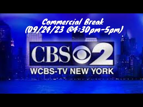 WCBS CBS 2 New York Commercial Break + Intro of PBR Camping World Team Series (Sept 24, 2023 ...