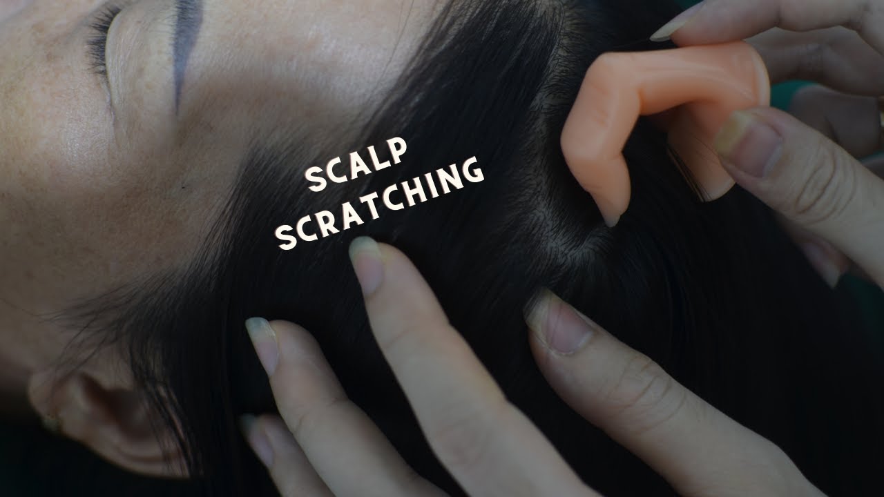 ASMR Real Person Scalp Massage, Scalp Scratching, Hair Parting Tingle, Sounds Make You Stress ...