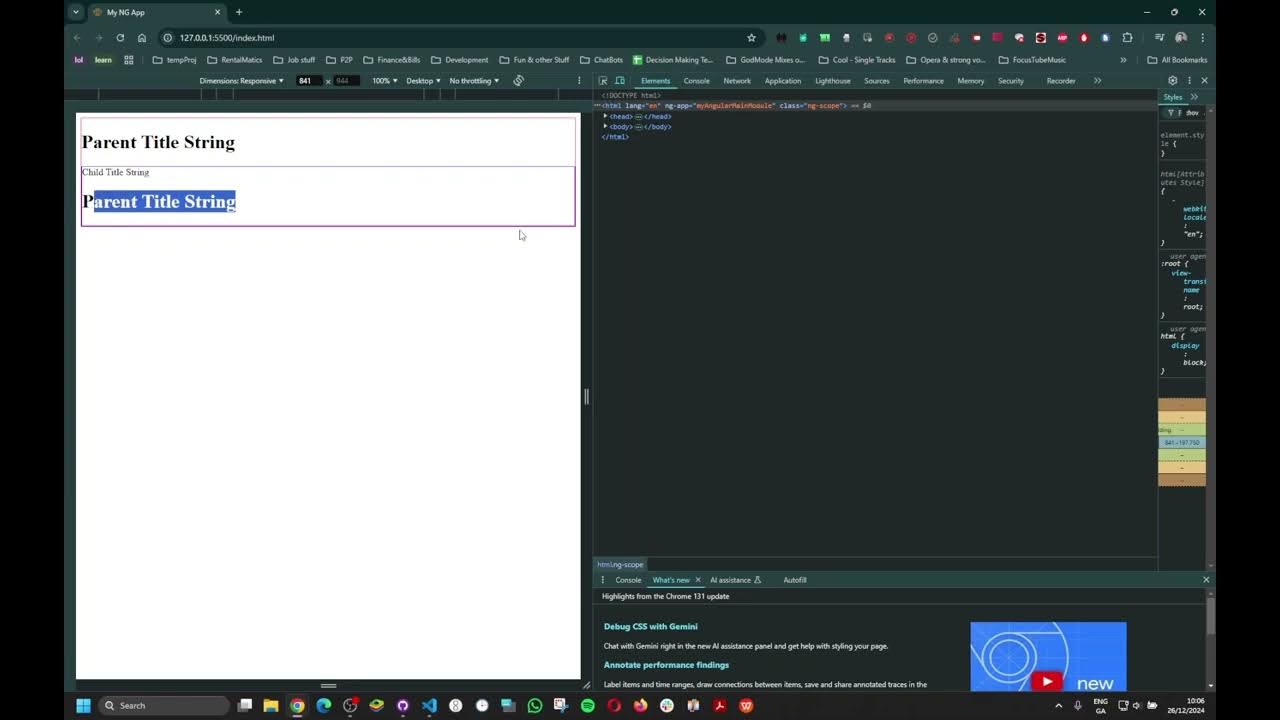 AngularJs: Controllers are NOT issolated scopes by default, they CAN see parent variables! - YouTube