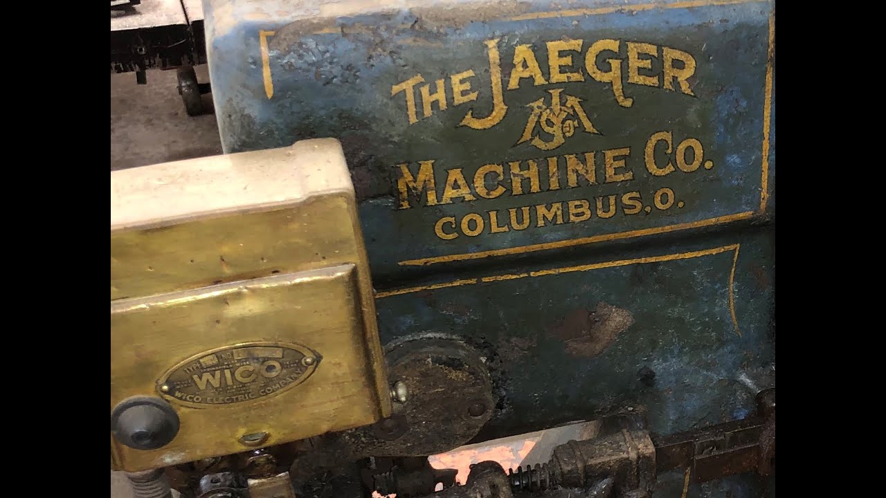 Jaeger 2HP (plug in head) Cement Mixer Engine - YouTube