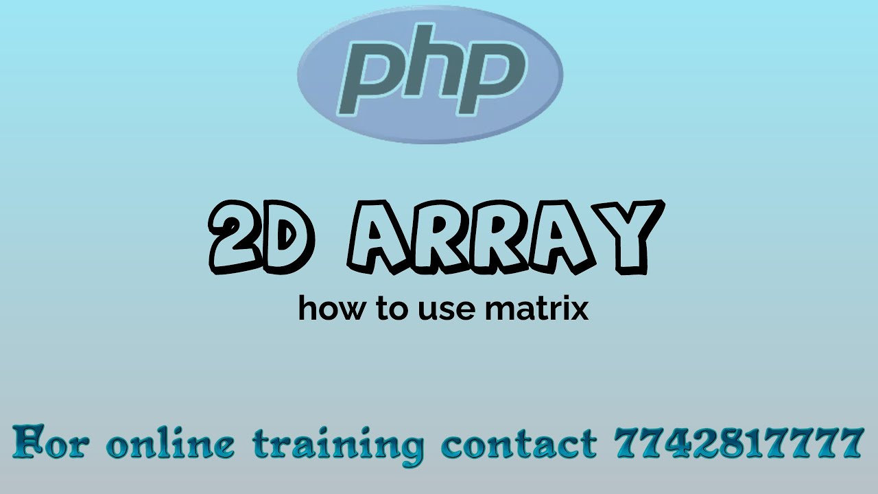 Multidimensional Array In Php In Hindi YouTube multidimensional-array-in-php-in-hindi-youtube