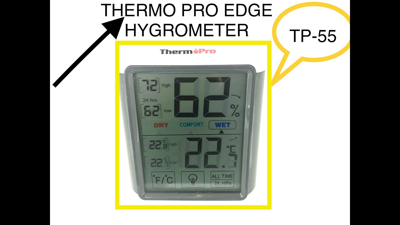 How to use ThermoPro Edge TP-55 Temperature and Humidity Monitor ...