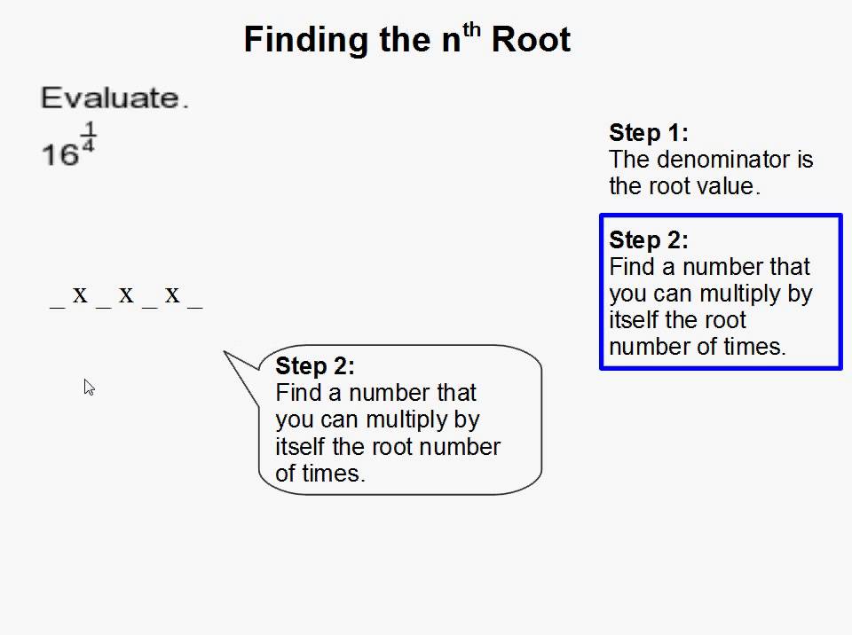 How To Find The Nth Root YouTube How To Find The Nth Root YouTube