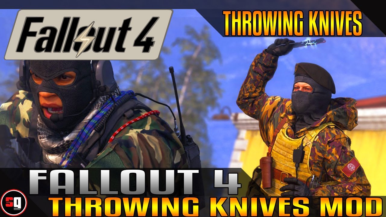Fallout 4 - Throwing Knives Mod - YouTube