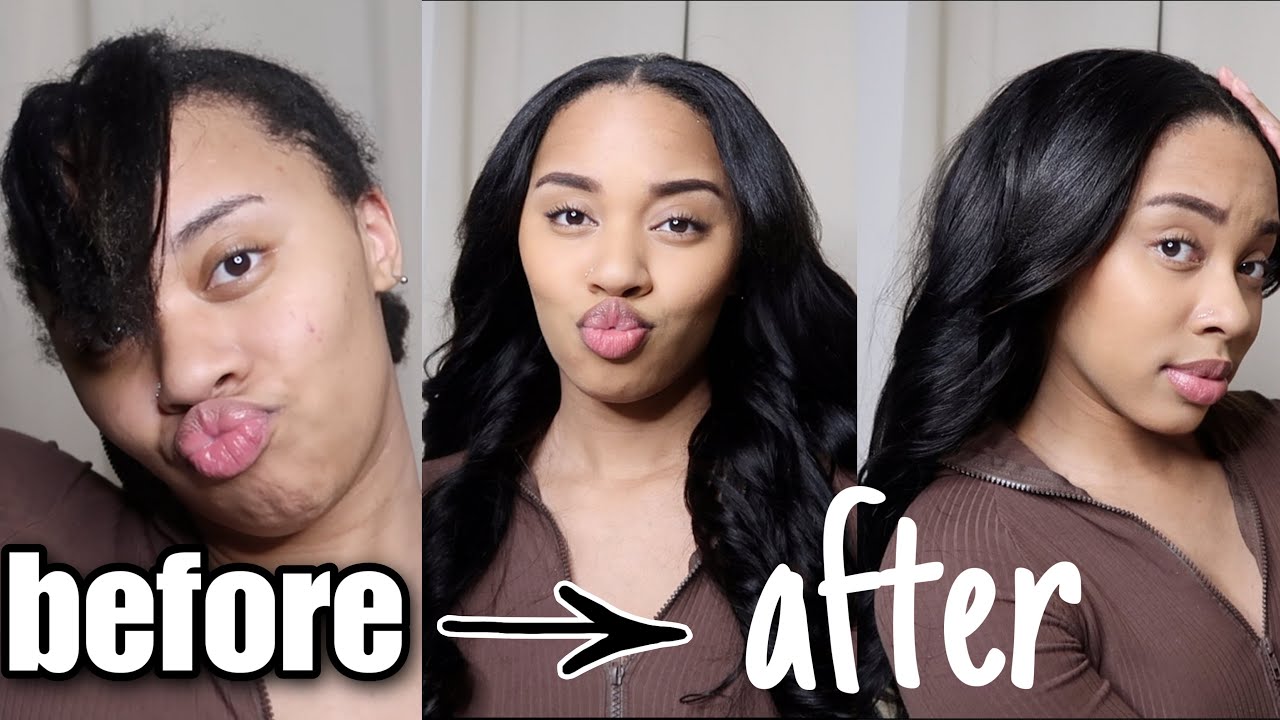 V-Part Wig w/ Leave out Give the Lace A BREAK! | ft. Hermosa Hair - YouTube