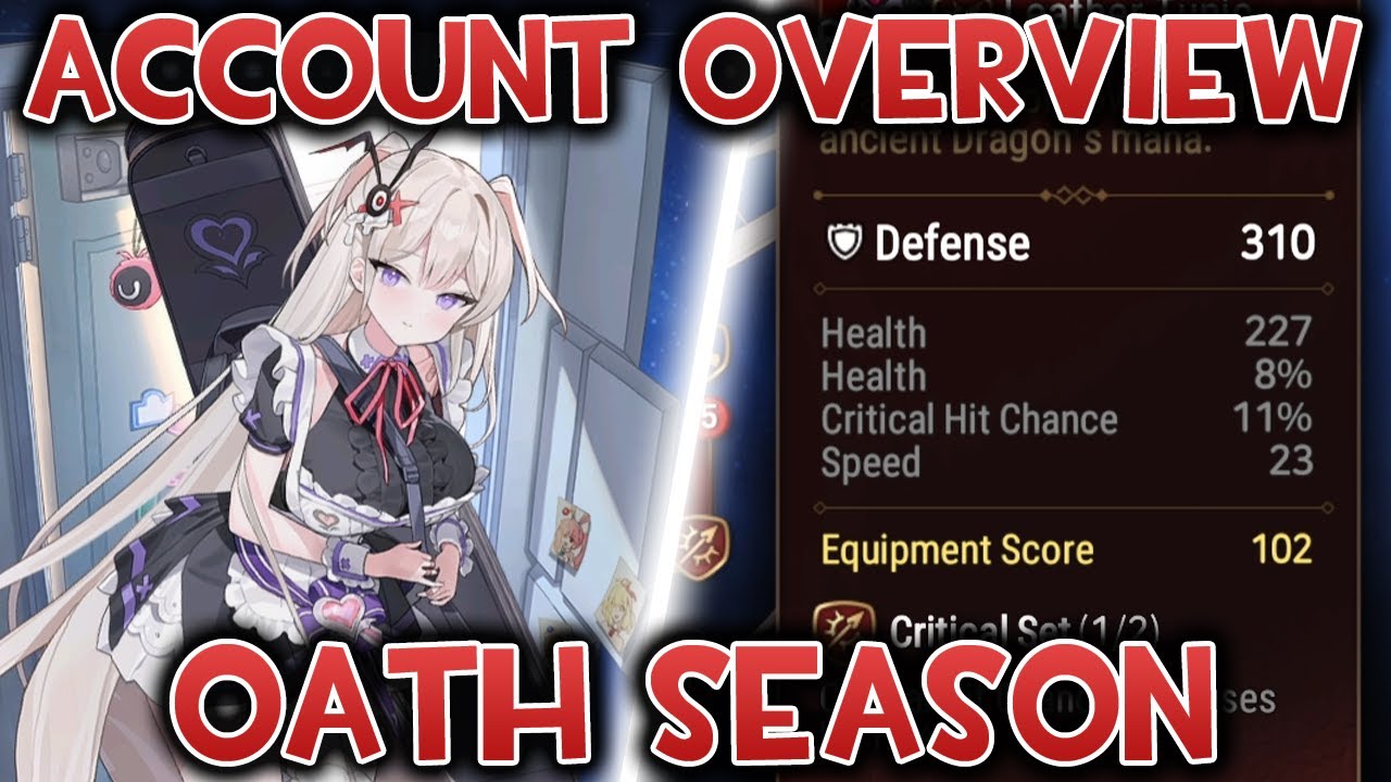 Epic Seven - Oath Season Builds! - Account Overview - YouTube