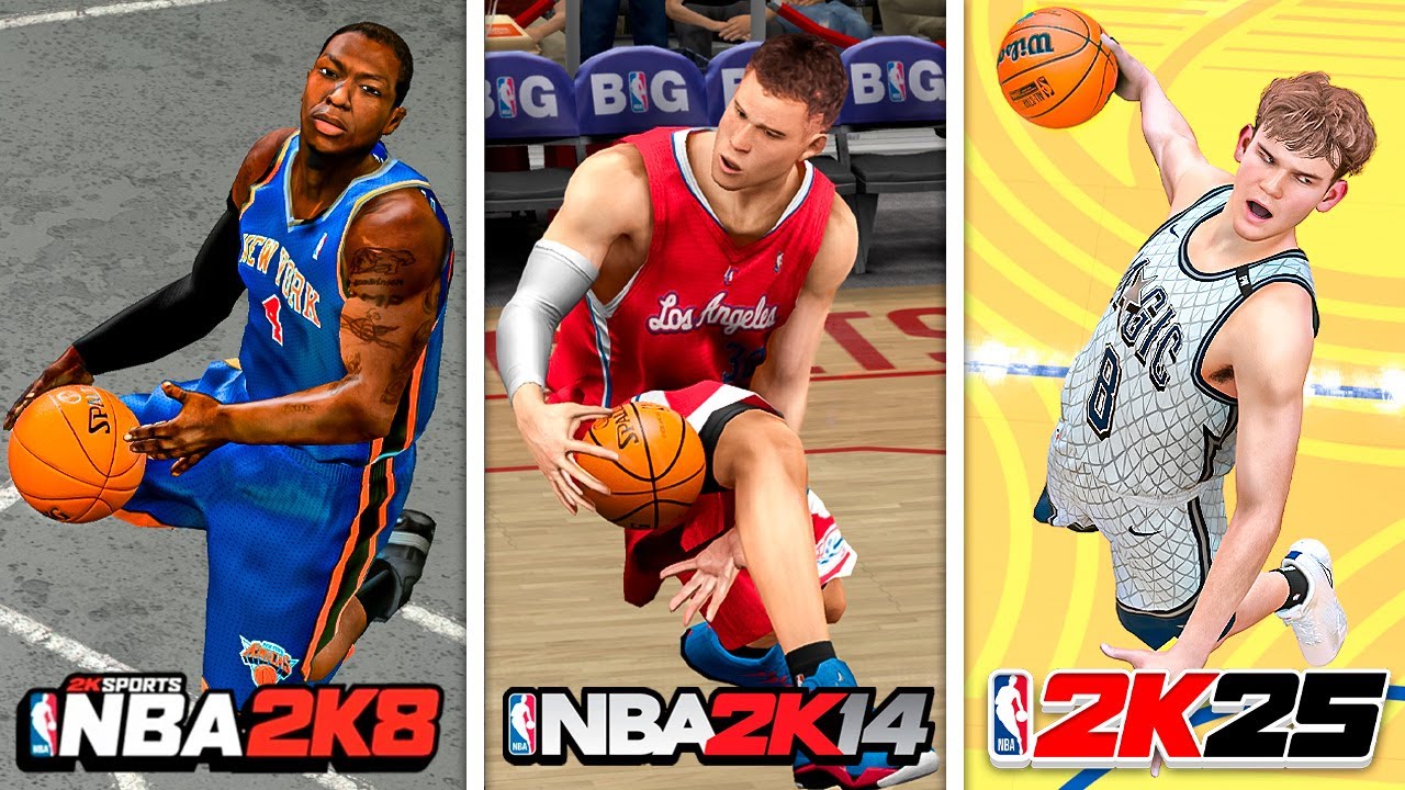 Playing The Dunk Contest In Every NBA 2K - YouTube