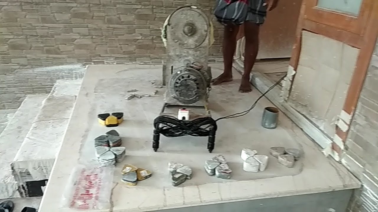 ITALIAN MARBLE Diamond POLISHING | step by step| 2 months spend for this video | KPR ...
