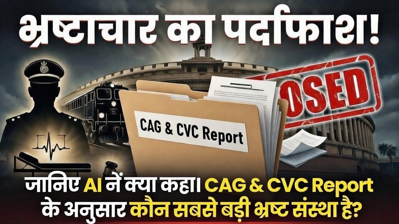 देश की सबसे भ्रष्ट संस्थाएँ EXPOSED! 🔥 CAG-CVC 2025 Report में टॉप 5 ...