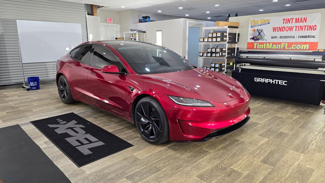 Tesla Model 3 Windows Tinted in Clermont, FL with Xpel XR Plus ...