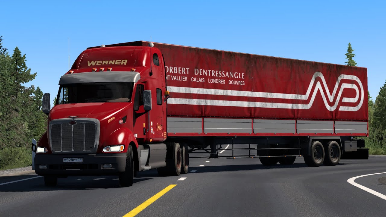 2076 / ETS2 1.56 / Peterbilt 387 / Русская сборка / Уренгой - Тазовский ...