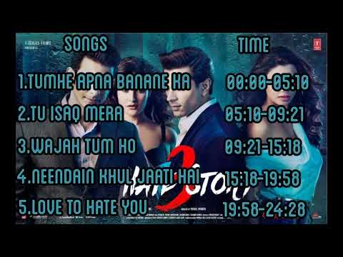 Hate Story 3 Full Audio Songs JUKEBOX  Zareen Khan, Sharman Joshi, Daisy Shah, Karan Singh