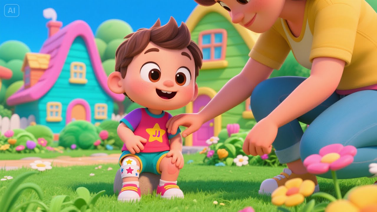 Ouchie Boo Boo – JJ Gets a Bandage | Comforting Kids Song About Boo ...