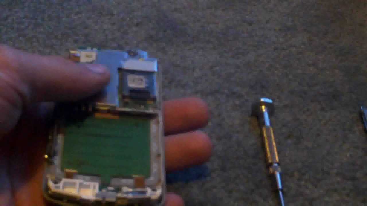 How to pull apart a slide phone - YouTube