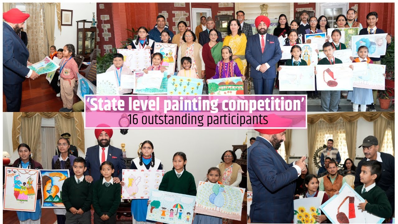 State Level Painting Competition Prizes, medals and certificates were ...