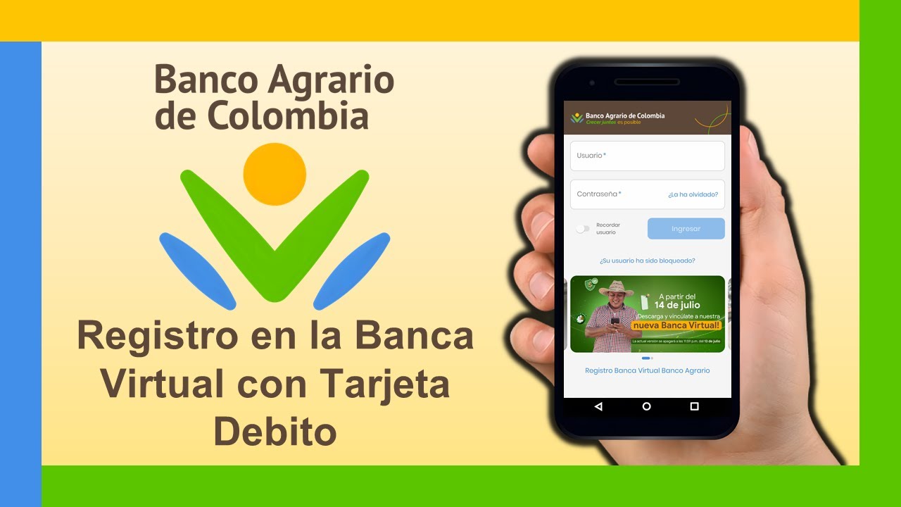 Registro en Banca Virtual Banco Agrario con Tarjeta Débito | Tutorial ...