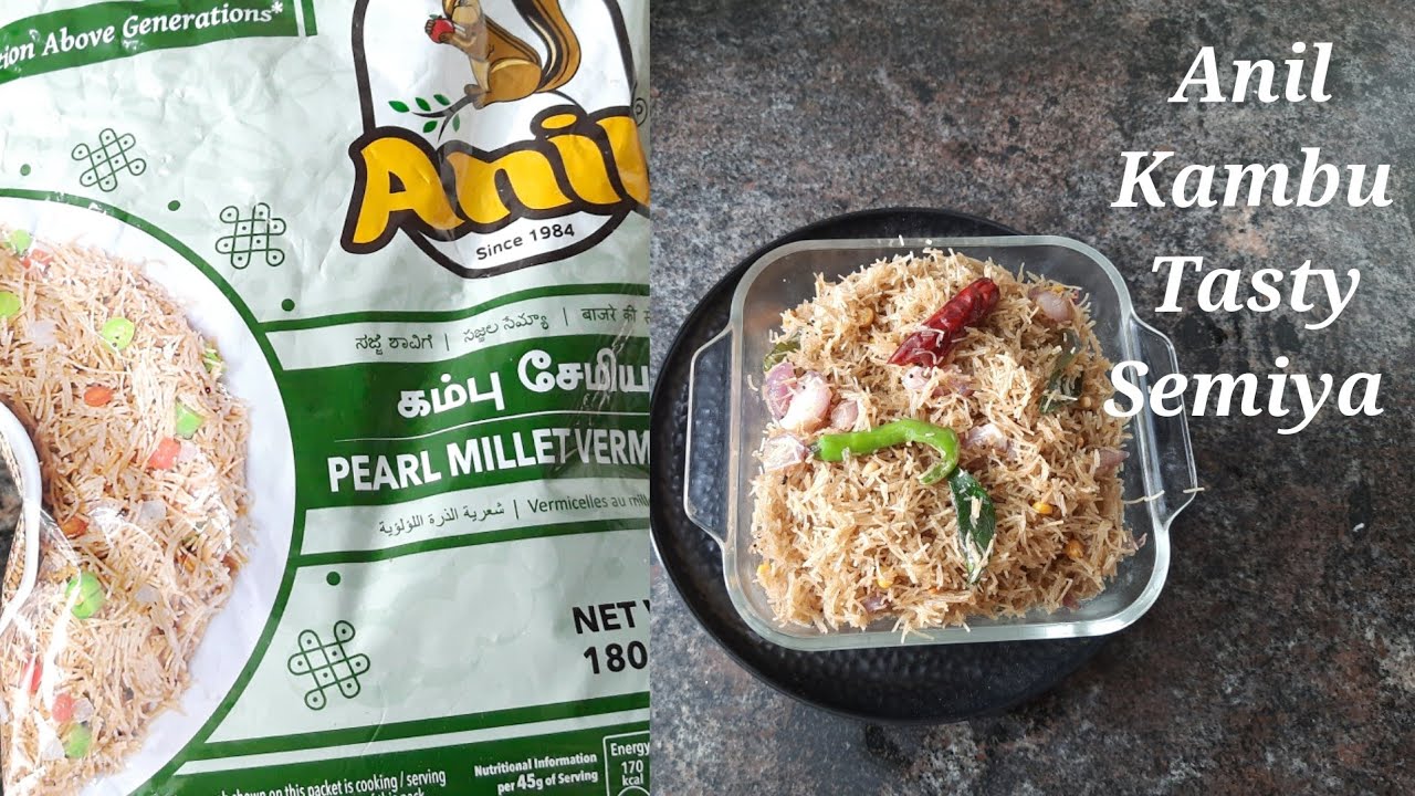 millet semiya recipe in tamil | Anil kambu vermicelli semiya | கம்பு ...