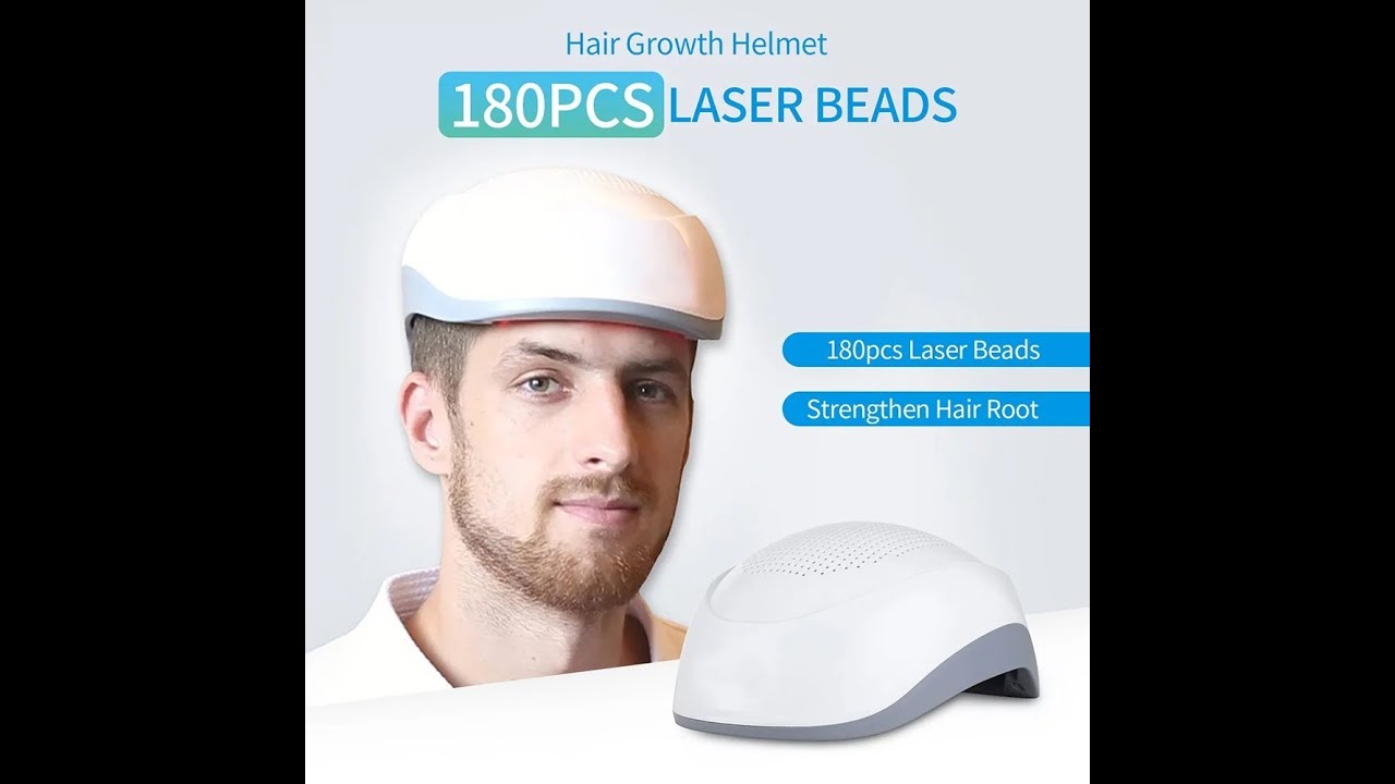Laser Helmet for Hair Regrowth - 180 LED Lights Infrared Hair Growth ...