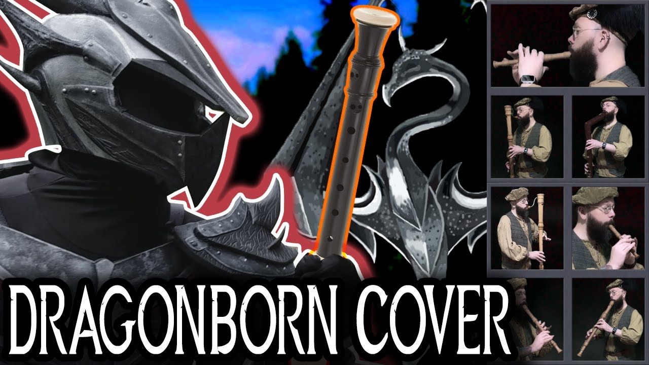 AMAZING Dragonborn Cover but it's 72 RECORDERS from Skyrim Soundtrack ...