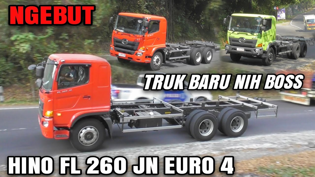 4 Truk Hino Baru FL 260 JN Euro 4 Ngebut!! Yruk Tronton Hino Fuso Truk Engkel Isuzu Ditanjakan ...