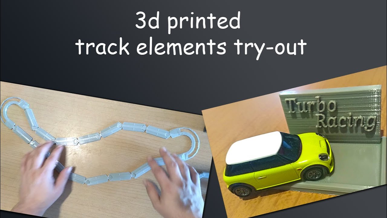 Turbo Racing 1/76 | 3d printed track elements try-out - YouTube