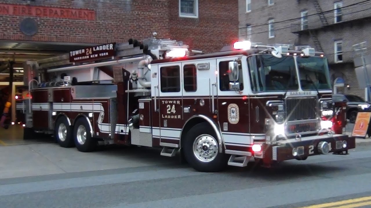 Harrison Fire Department Engine 10, Engine 13, and tower ladder 24 ...