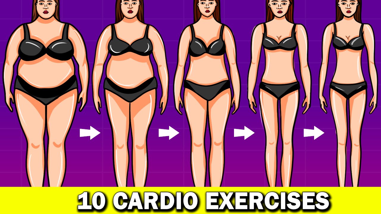 Best 10 Cardio Exercises To Lose Weight Fast Youtube