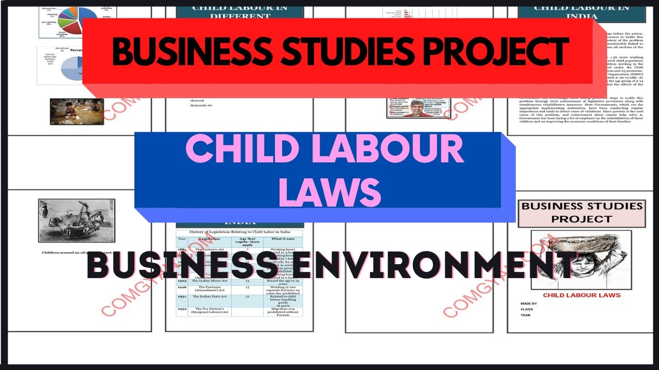 Business Studies Project on Child Labor , Business Environment , Class ...