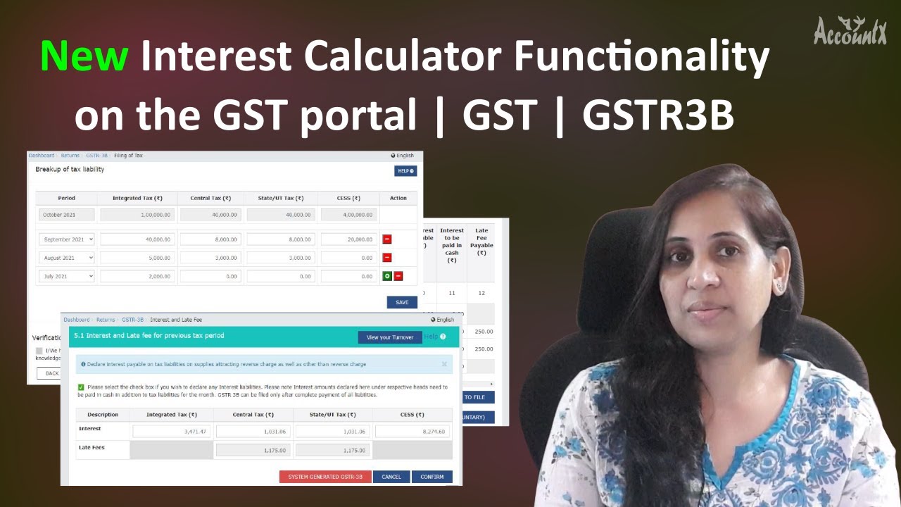 NEW Interest Calculator Functionality on the GST portal | GST | GSTR3B ...