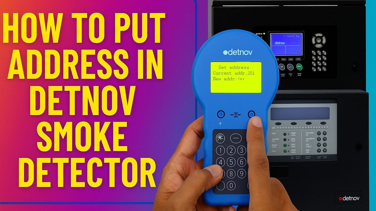 How to put Address in Detnov Smoke Detector || #DetnovFireAlarm # ...