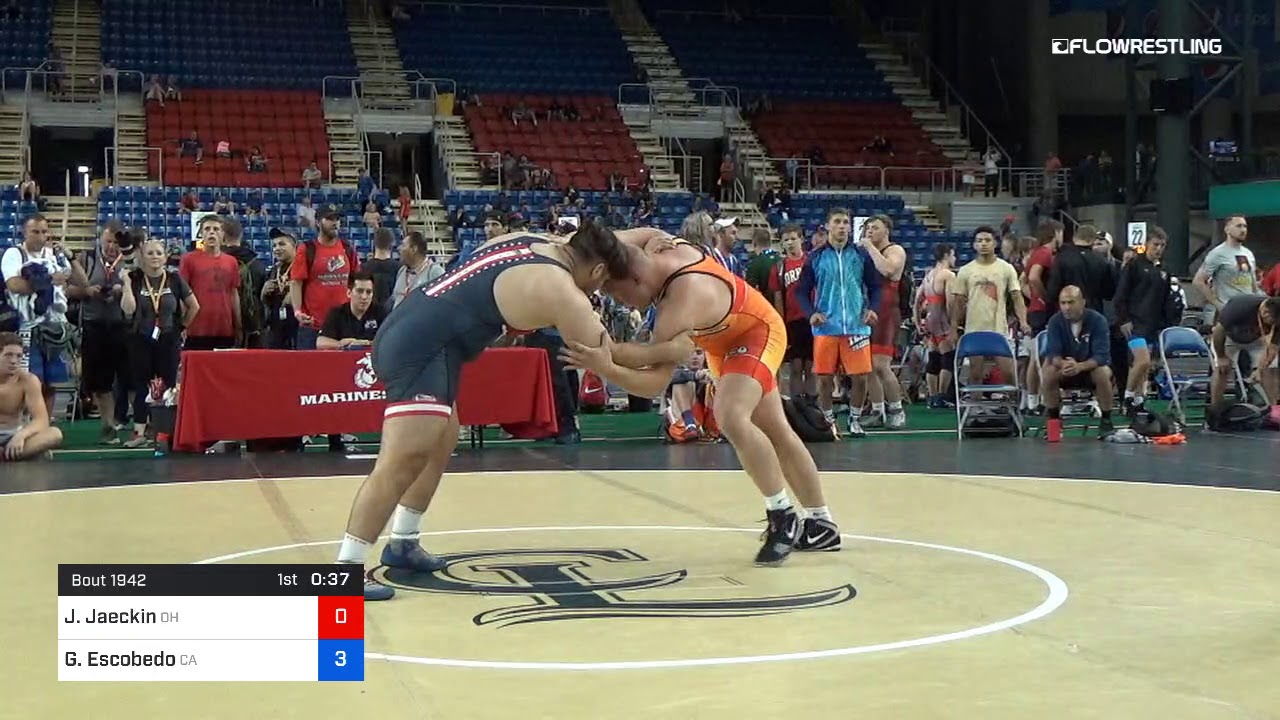 220 Lbs Rnd Of 16 Justin Jaeckin Ohio Vs Guillermo Escobedo California ...