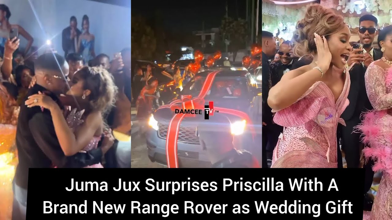 JUMA JUX SURPRISE PRISCILLA WITH A RANGE ROVER AS WEDDING GIFT - YouTube