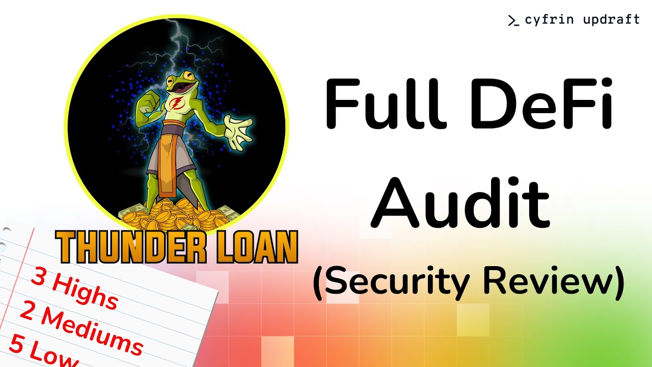 DeFi Smart Contract Audit End-to-End | Thunder Loan - Security ...