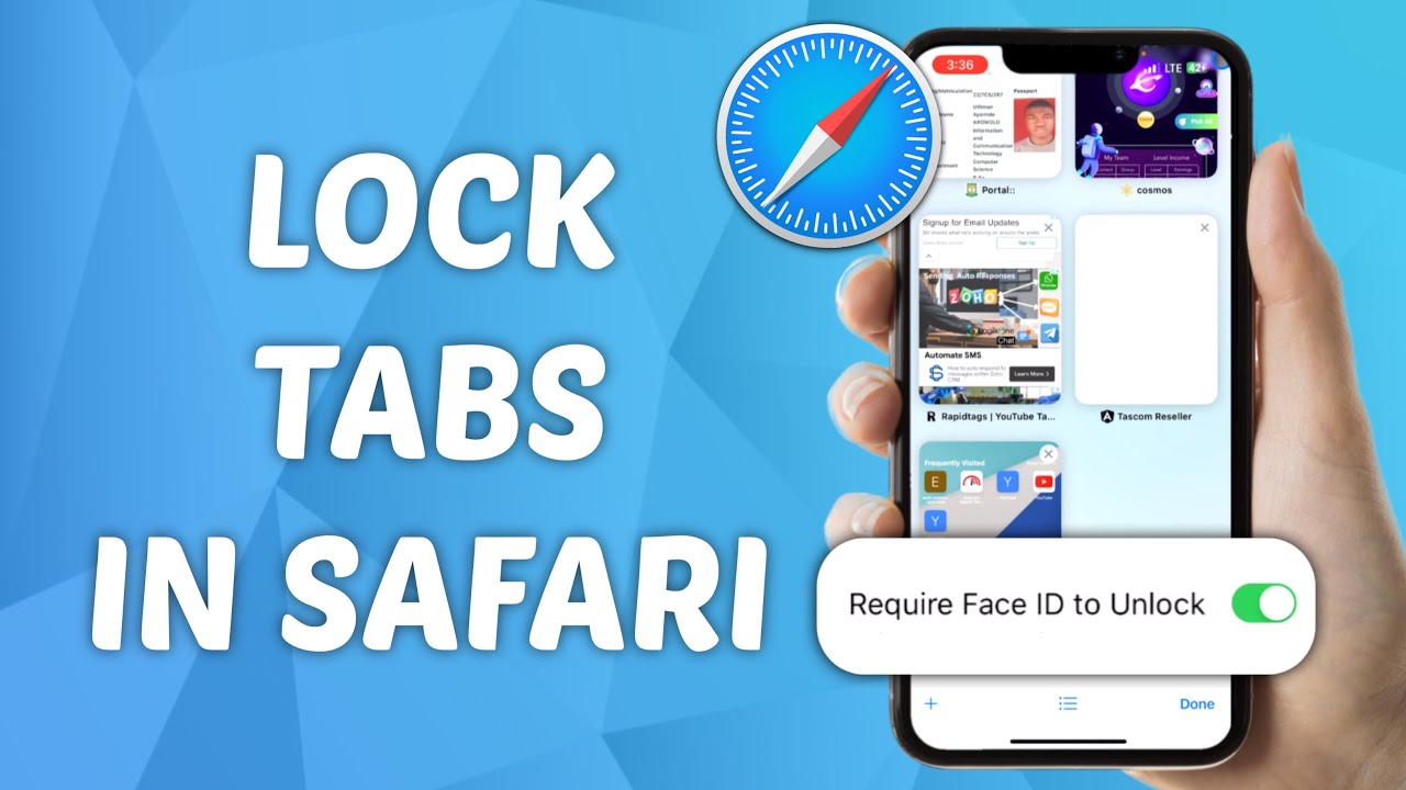 How to Lock Tabs in Safari | Lock Safari Pages with FaceID - YouTube