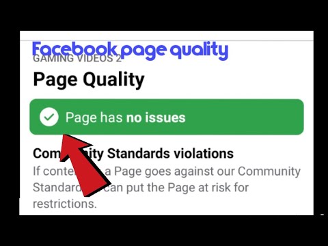 how to check Facebook page quality - YouTube