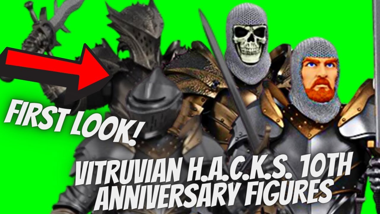 Vitruvian H.A.C.K.S. 10th Anniversary Figures First Look!! - YouTube
