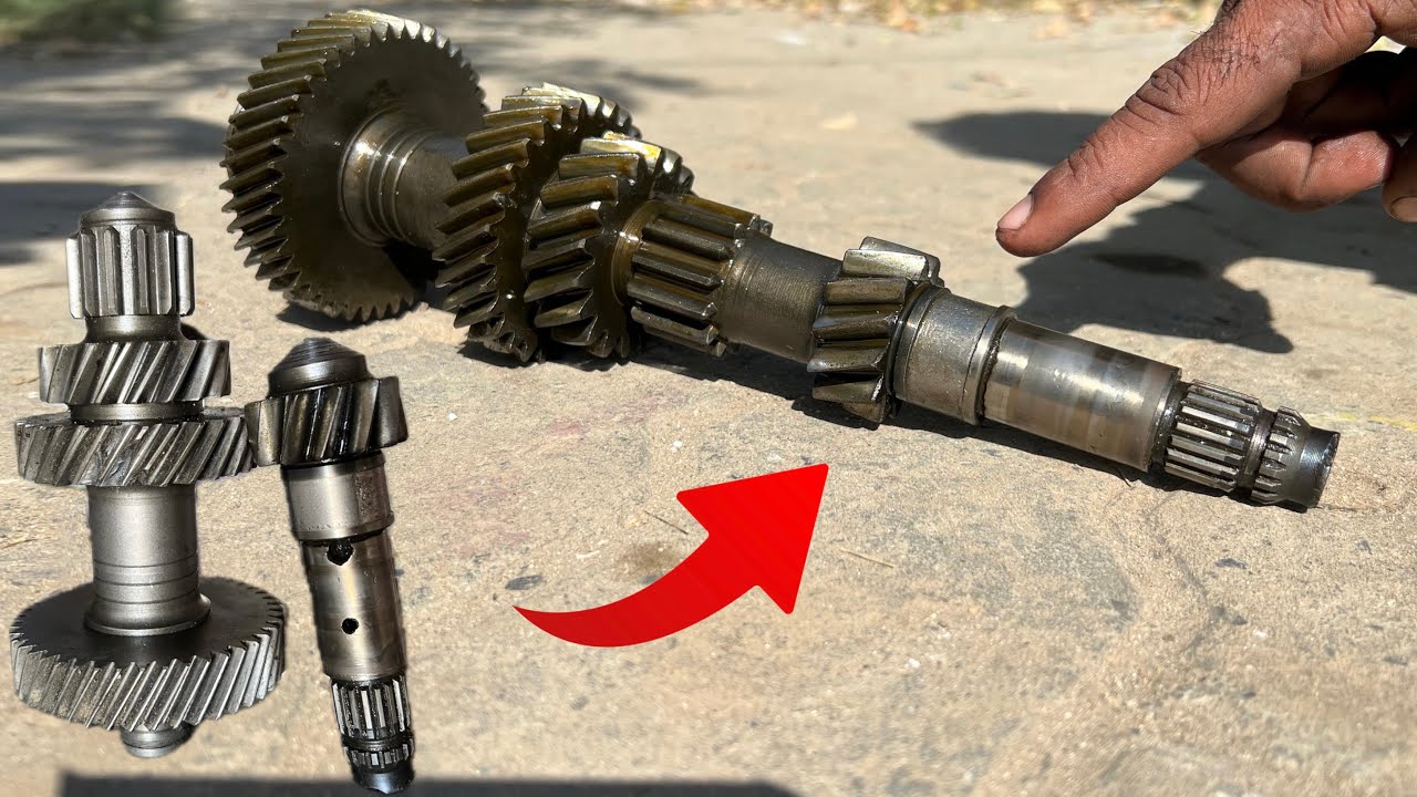 Repairing of Broken Block Shaft with another Shaft || Mechanic Do Great ...