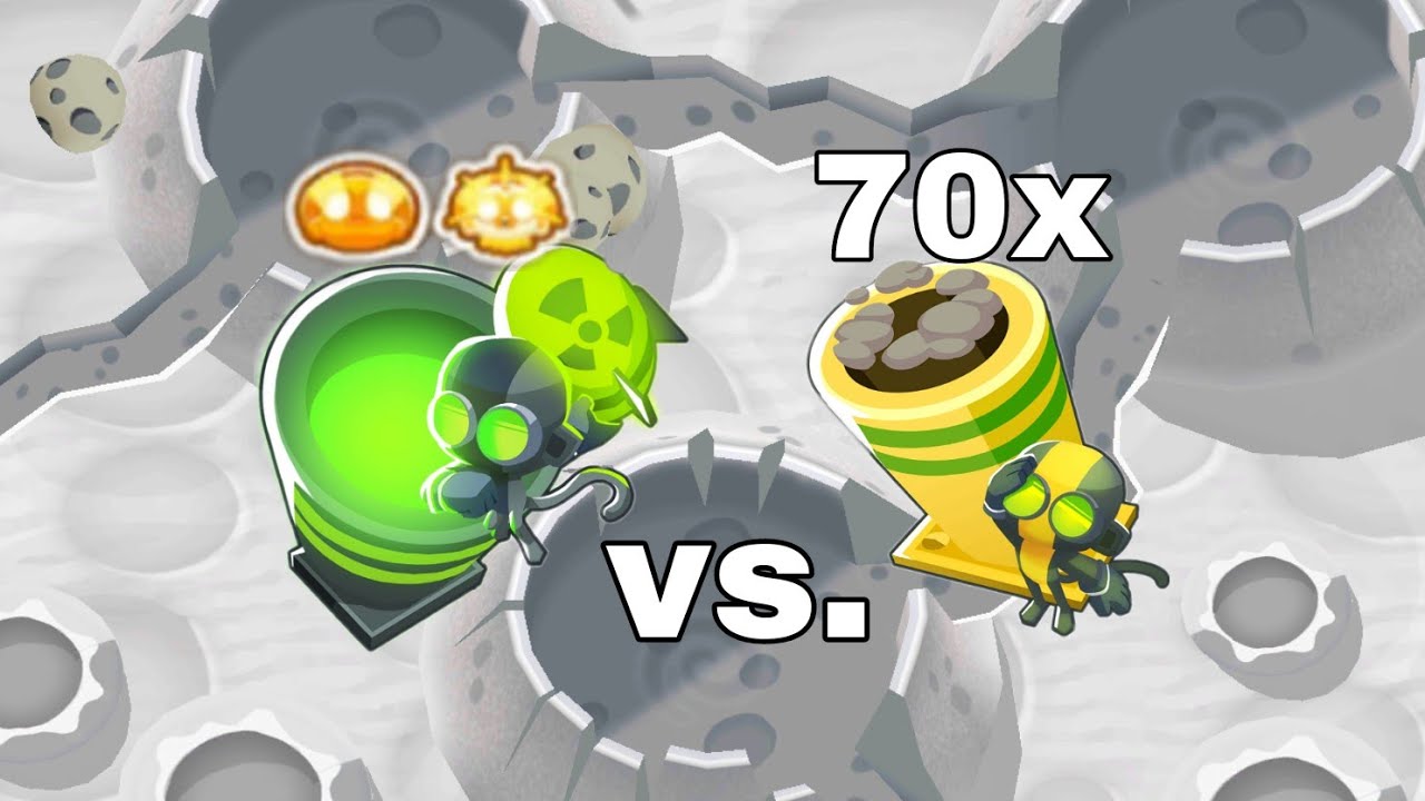 Btd6 god boosted biggest one vs. 70 big ones - YouTube