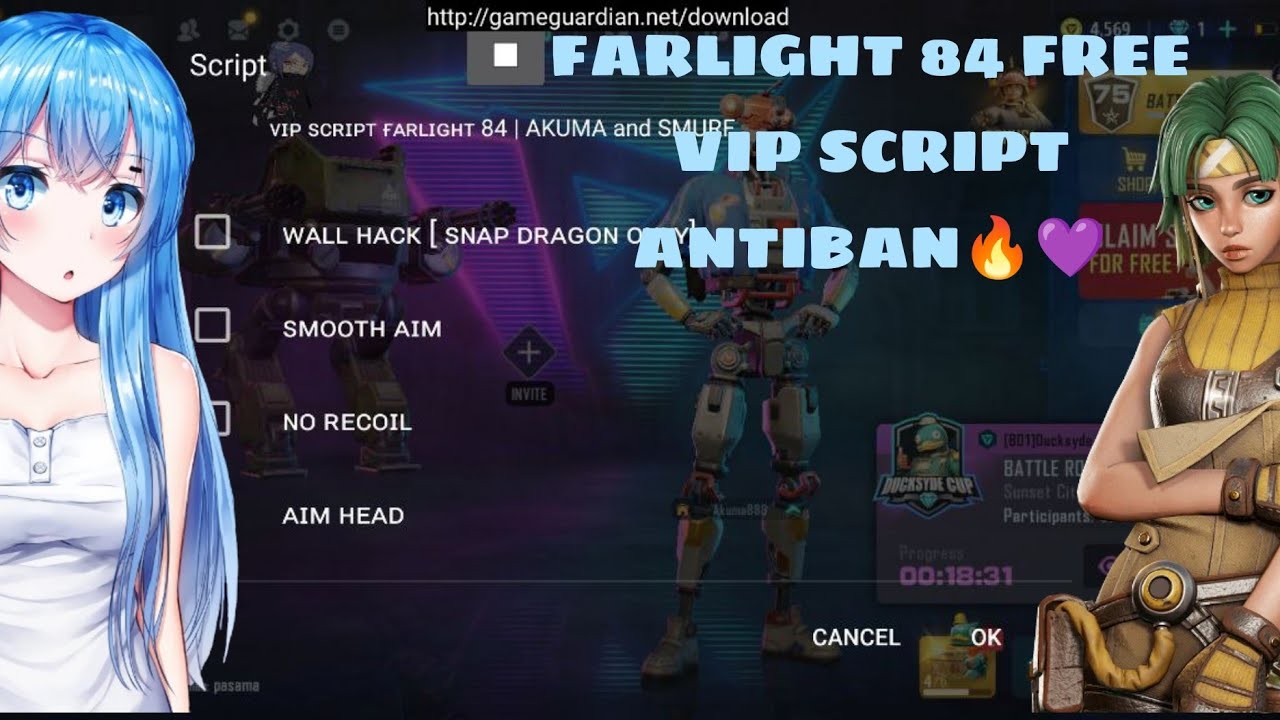Farlight 84 Free Game Guardian Script Vip | Antiban 🔥💯 #farlight84 - YouTube