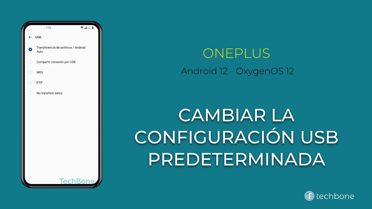 Cambiar la Configuración USB Predeterminada - OnePlus [Android 12 ...