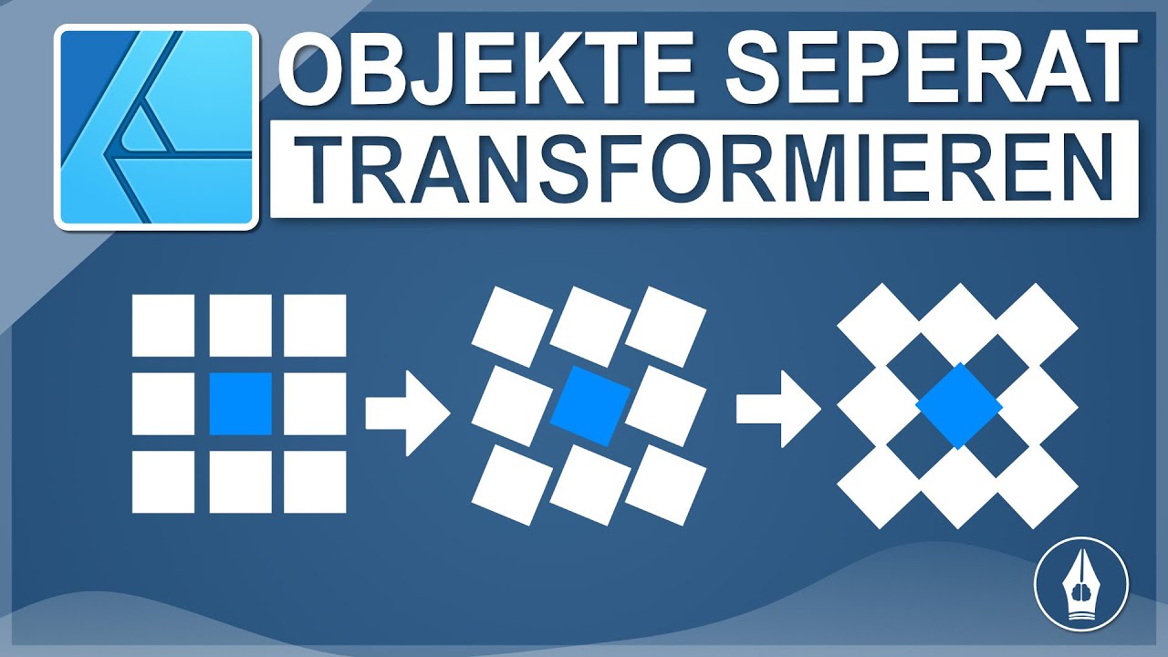 Objekte separat transformieren in Affinity Designer - YouTube