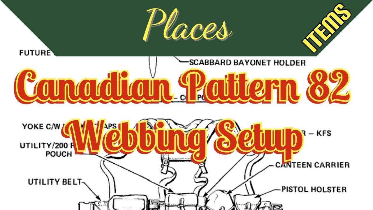 How to setup your Canadian Pattern 82 webbing - YouTube