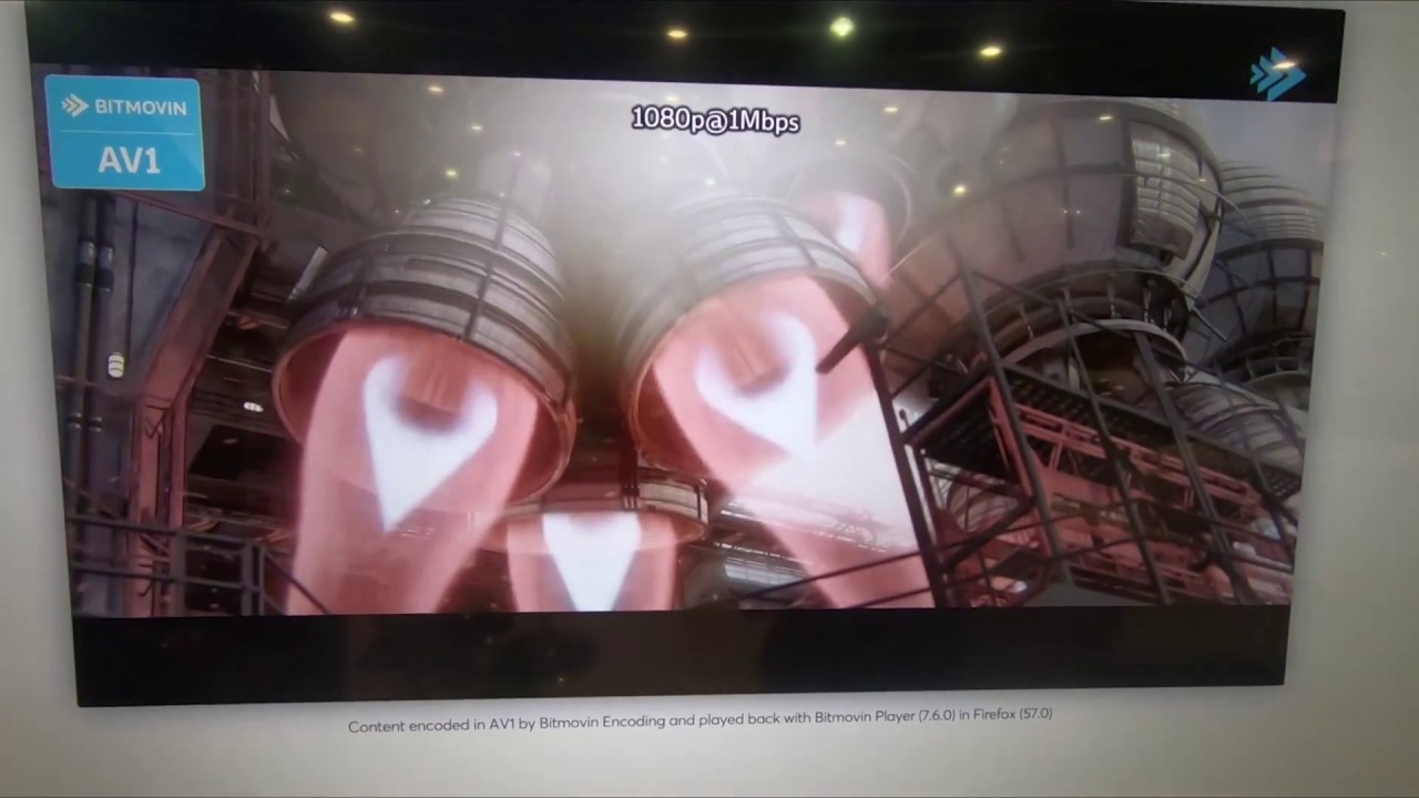 Showing off Bitmovin's AV1 cloud video encoding solution at NAB SHOW 2018 - YouTube