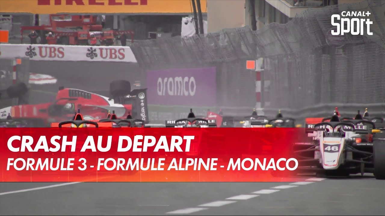 F3 - Le replay du crash au départ - GP de Monaco - YouTube
