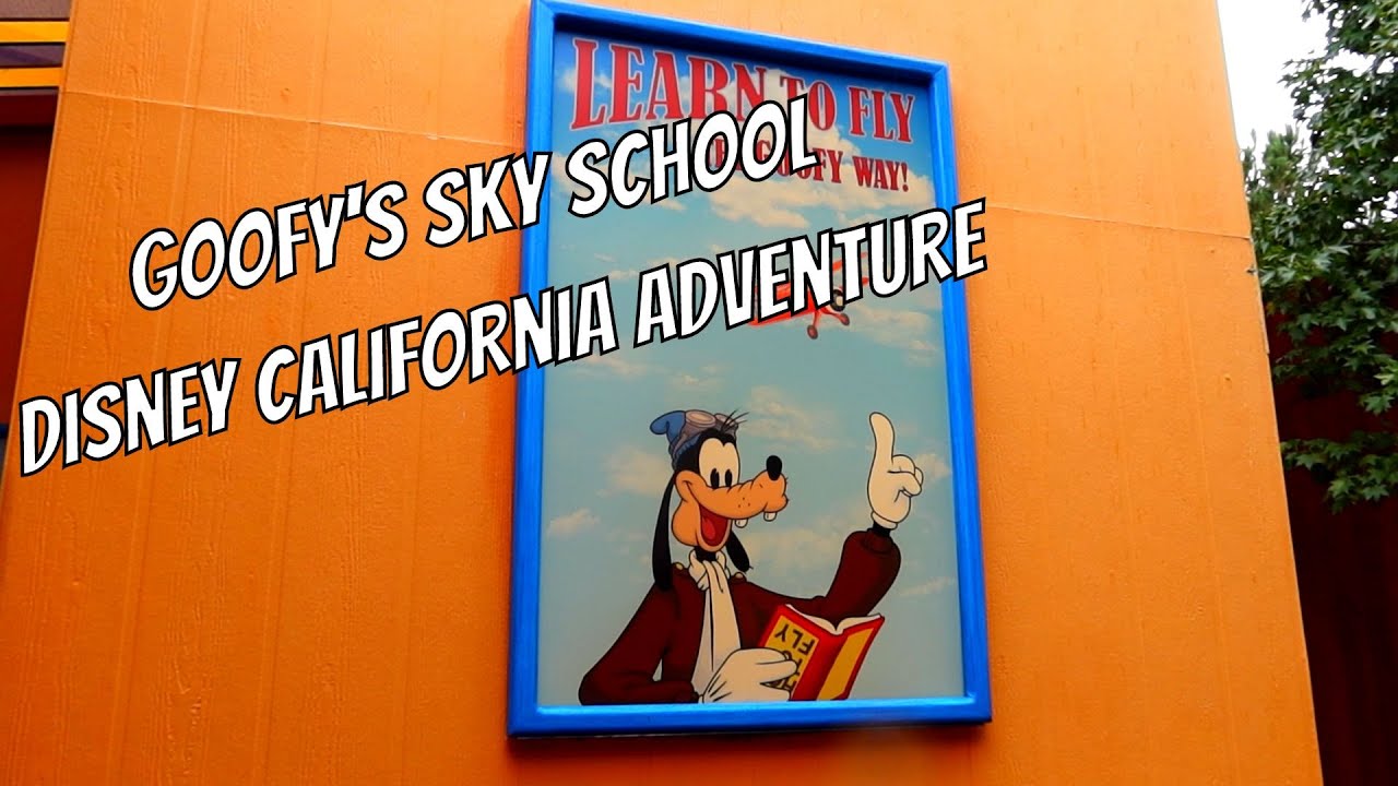 Goofy's Sky School POV at Disney California Adventure (2022) - YouTube