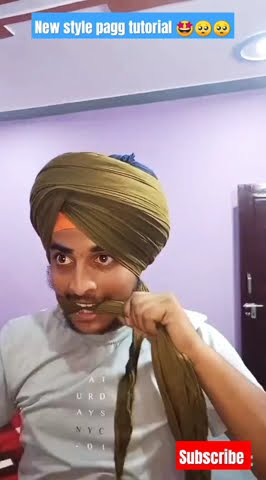 New style pagg tutorial How to tie 🥺 Full tutorial 🤩😍#viralvideos # ...