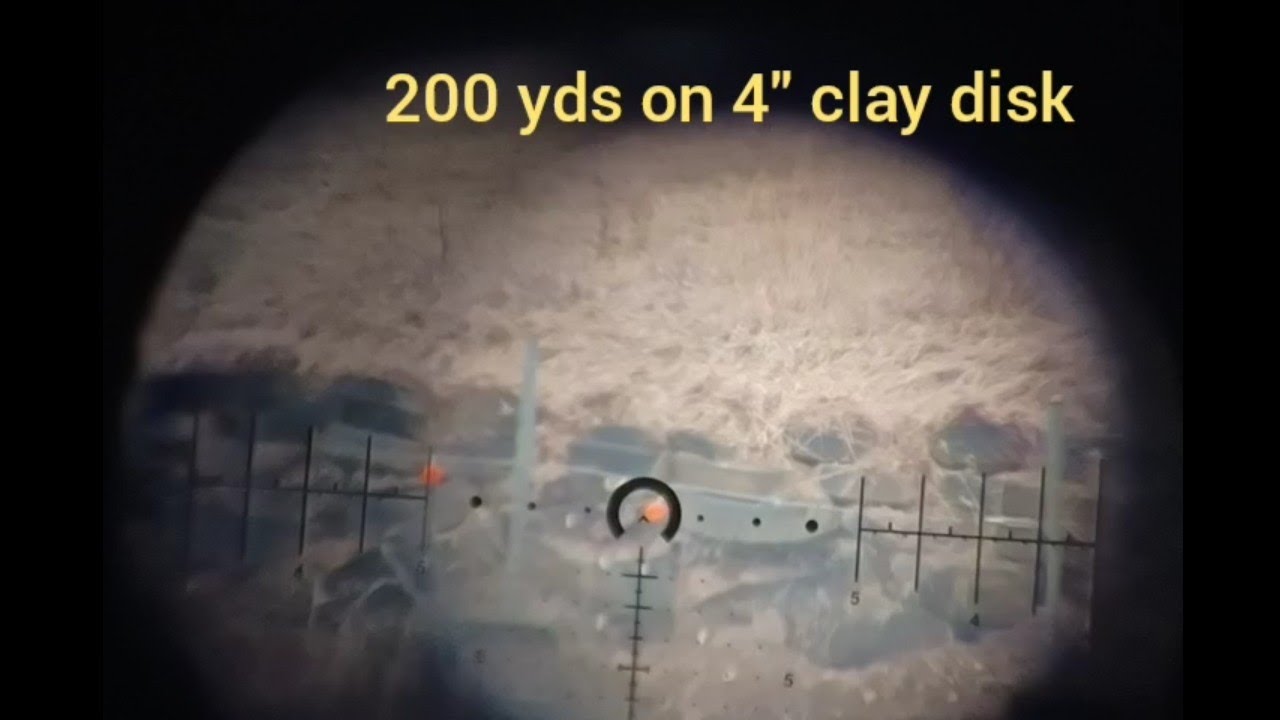 Shooting 4 inch clay disks at 200 yds with AR-15 - YouTube