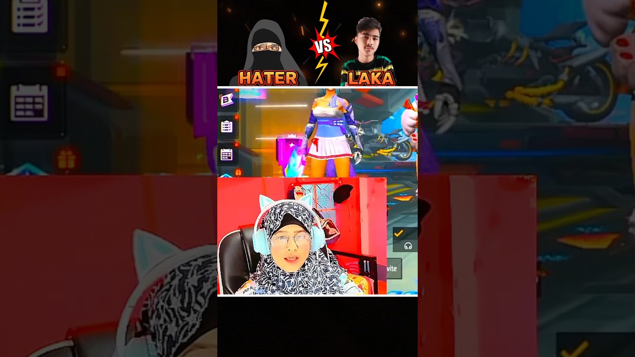 LAKA GAMING Vs HATER GIRL 🤬 #shorts #fireefire - YouTube