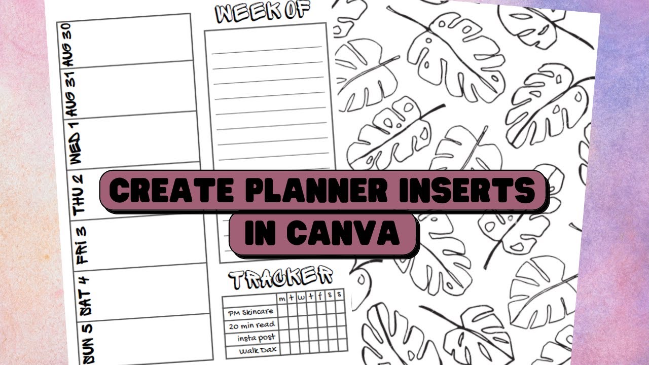 How To Create Planner Inserts In Canva YouTube How To Create Planner Inserts In Canva YouTube