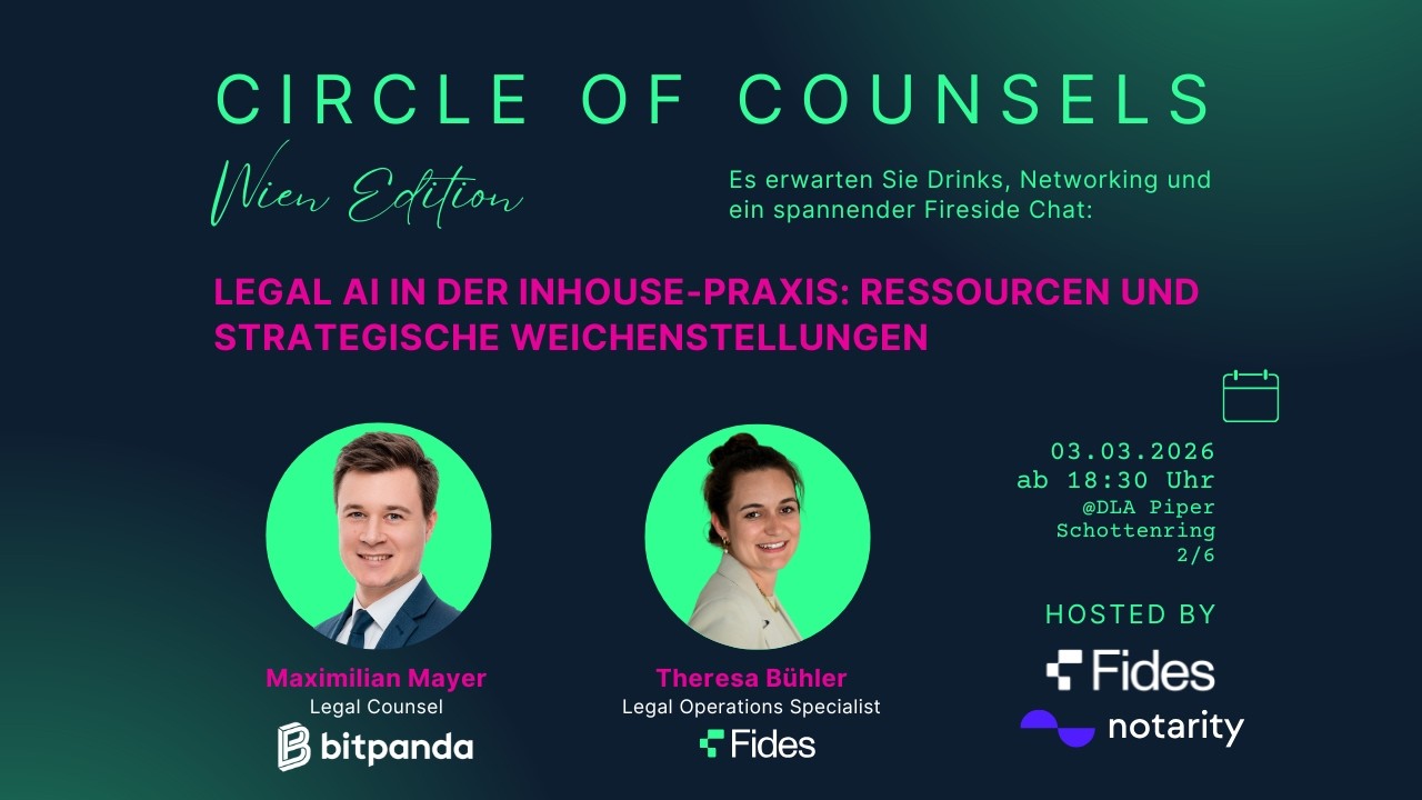 Legal AI in der Inhouse-Praxis | Circle of Counsels by Fides - YouTube